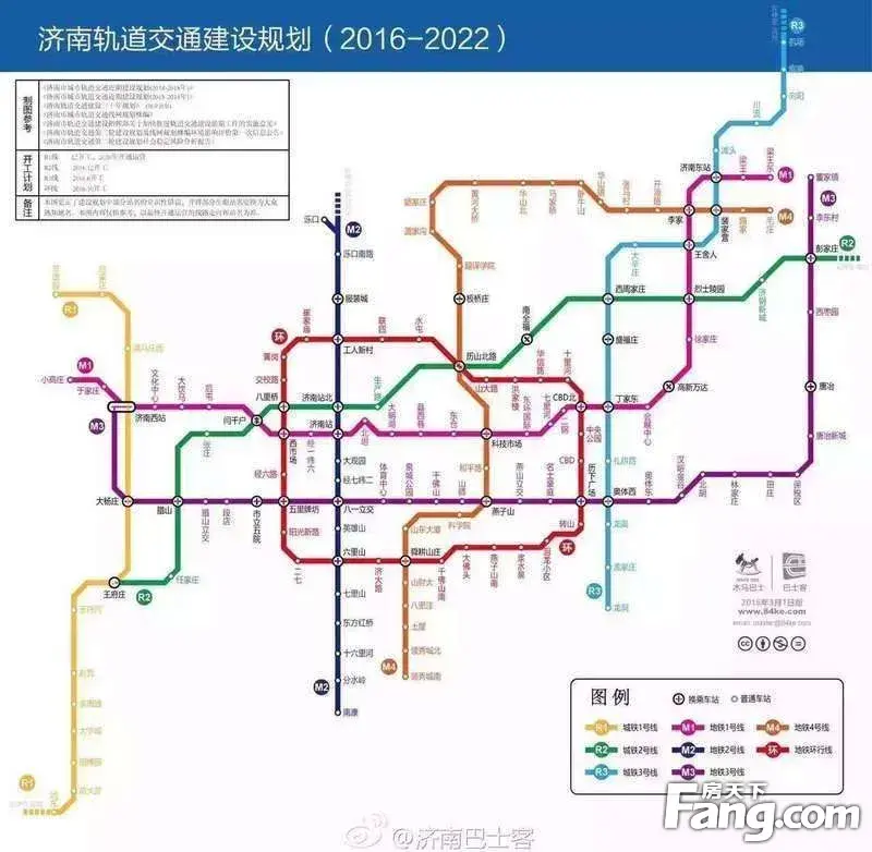 济南轨道交通建设规划2016 2022M3线计划有汉峪金谷站点 鲁邦奥林逸城业主论坛 济南房天下